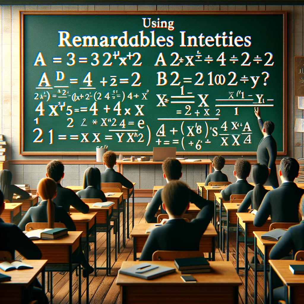 Utilisation des identités remarquables - Exercice corrigé