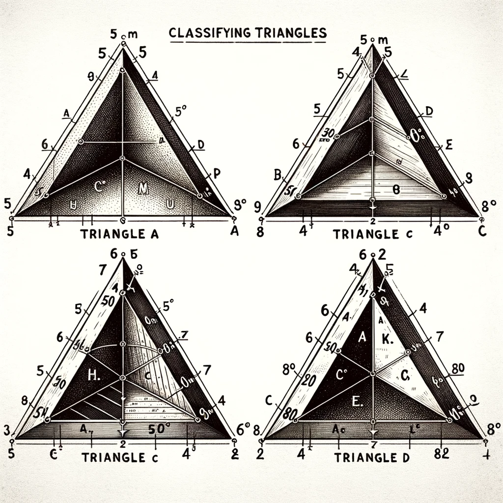 Classification et Propriétés des Triangles - Exercice Corrigé